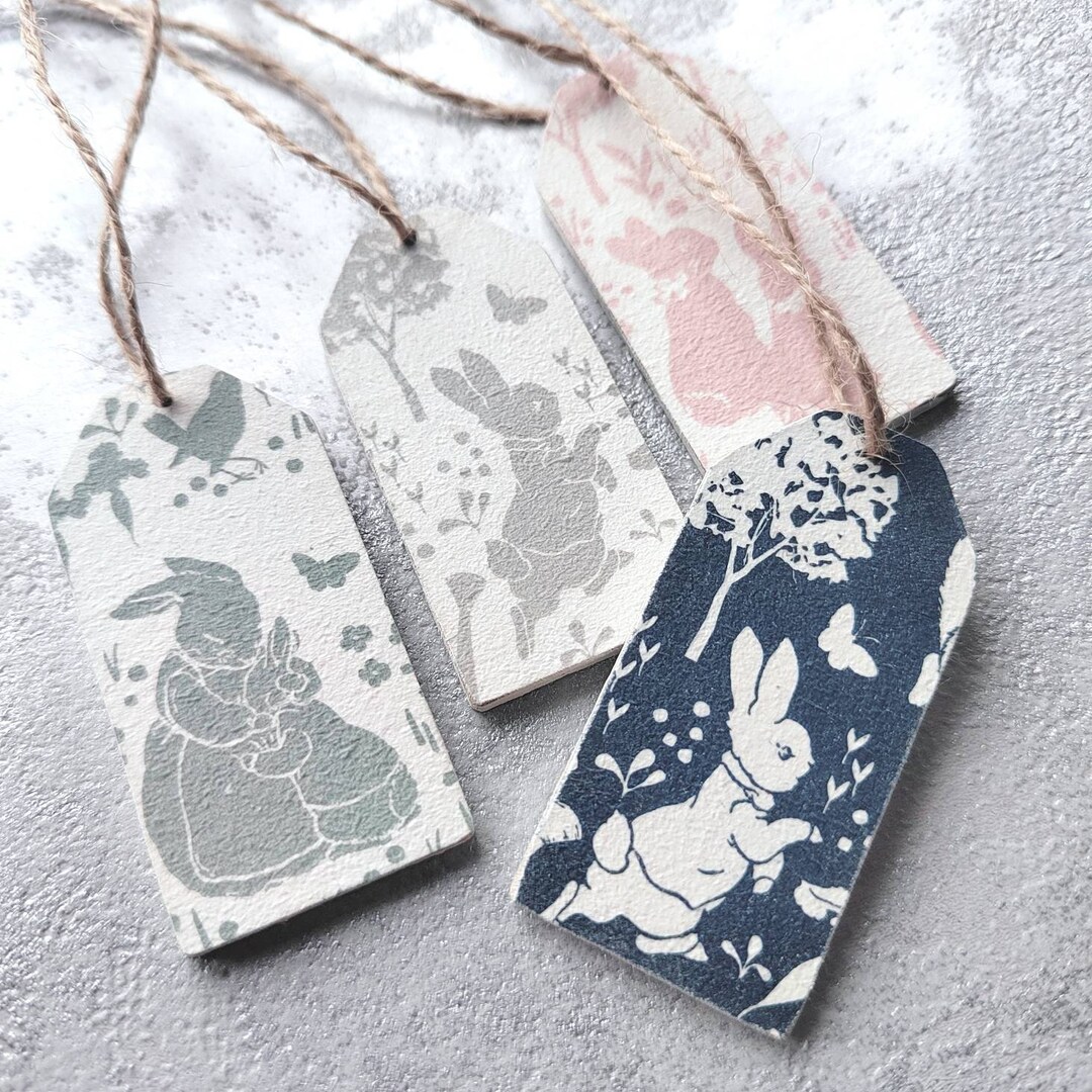 Peter Rabbit Wooden Tag Set, Peter Rabbit, Tags, Wooden Tag - Etsy UK
