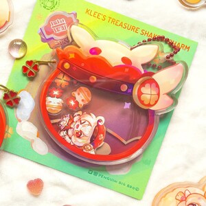 Klee Treasure Jumpy Dumpty Shaker Acrylic Charm - Genshin Impact - Etsy