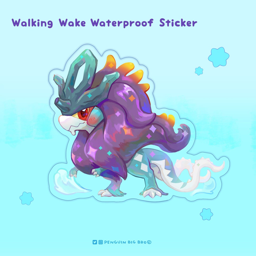 Walking Wake Waterproof Sticker Paradox Suicune Pokemon - Etsy