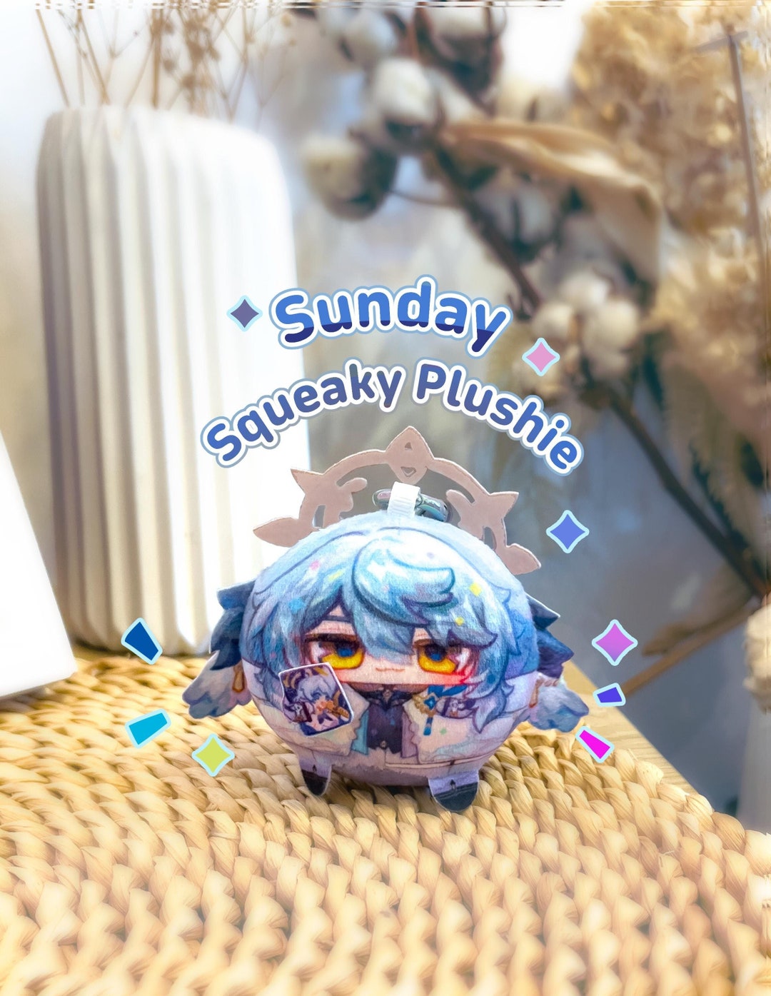Sunday Plushie Keychain, Squeaky Toy, Honkai Star Rail [fanmade] - HSR ...