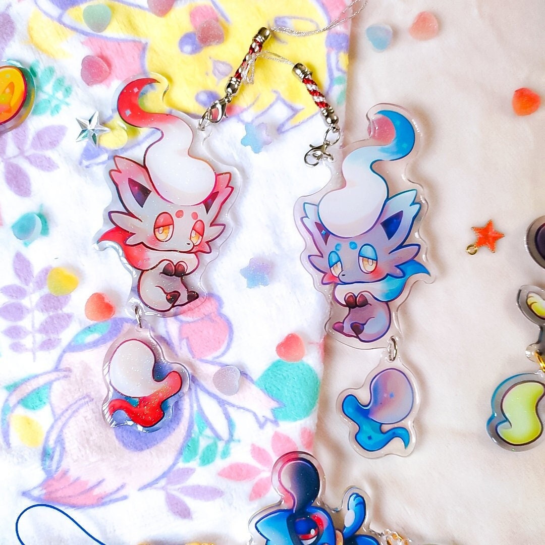 Poke - Tail Whip Dangling Acrylic Charm | Scarlet and Violet, Legend ...
