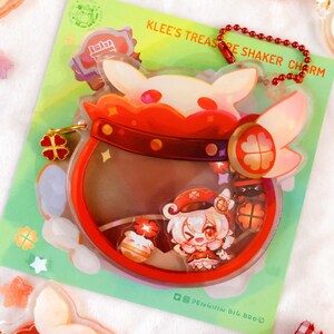Klee Treasure Jumpy Dumpty Shaker Acrylic Charm - Genshin Impact - Etsy