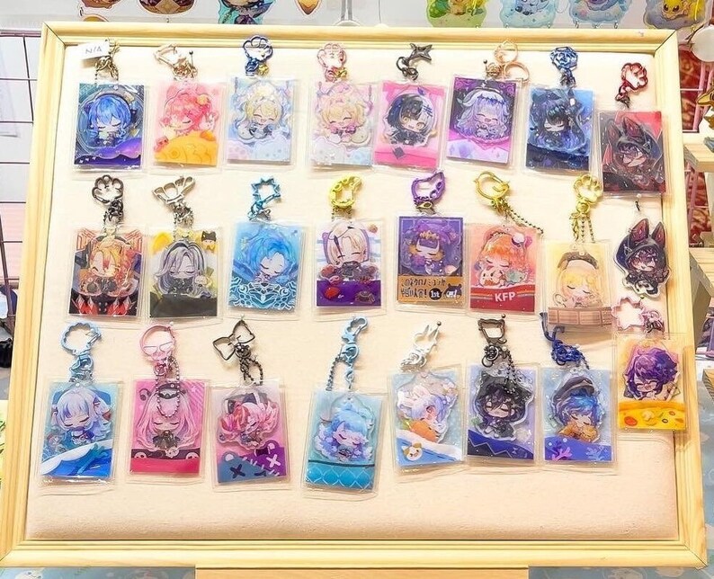 Fuwamoco - Hololive Advent Keychain [fanmade] Sleeping Series PVC ...
