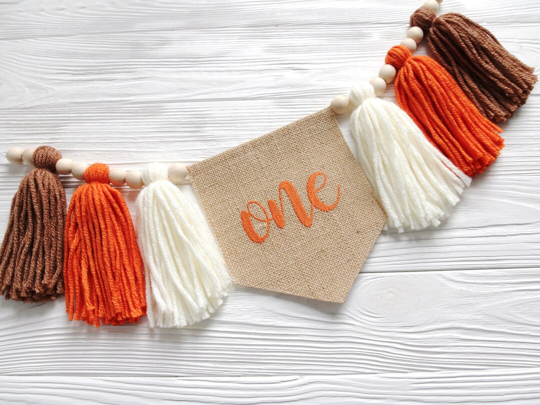 Pumpkin Birthday Banner, One High Chair Banner, Fall's Birthday ...
