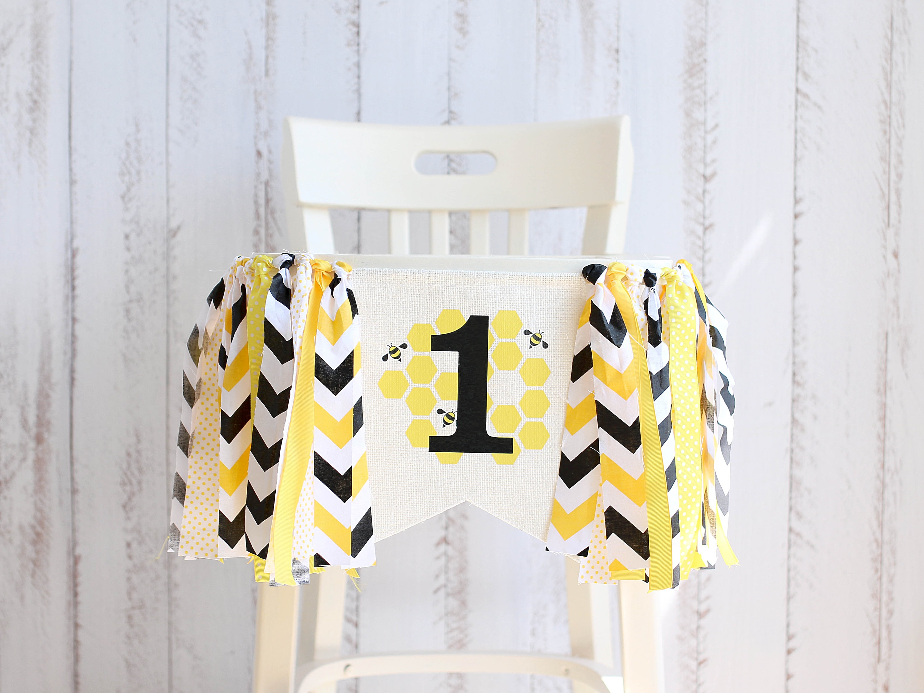 Bee 1st Birthday Decor Bee High Chair Banner Bumble Bee Baby - Etsy