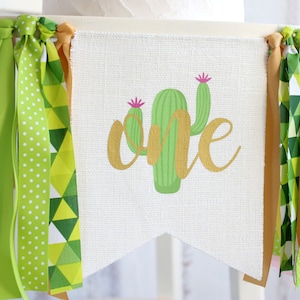 Cactus High Chair Banner, Llama Fiesta BIRTHDAY Banner, Fiesta First ...