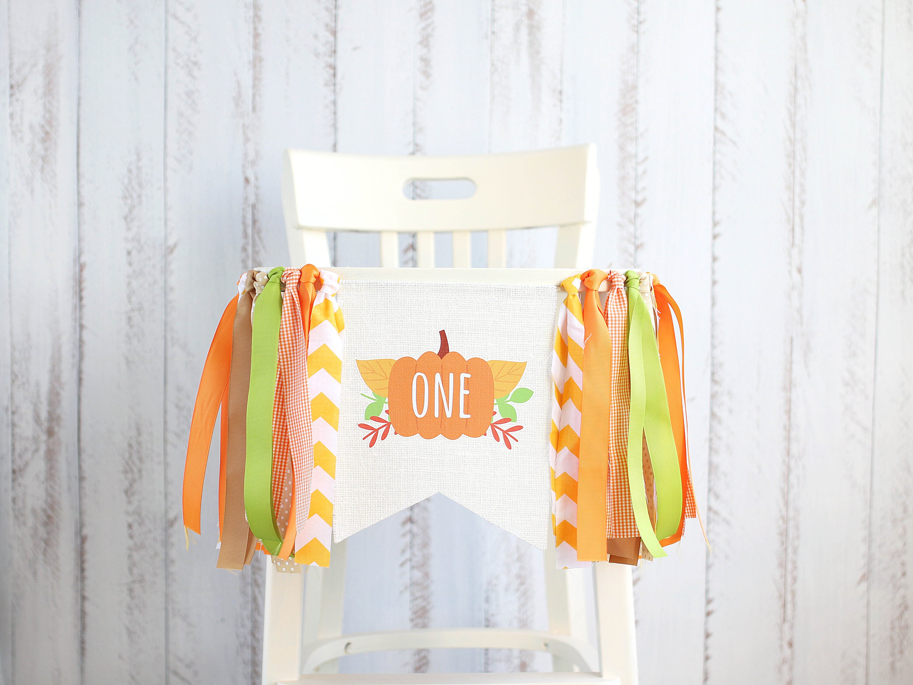 Highchair Pumpkin Banner 1st Pumpkin Birthday One High Chair | Etsy