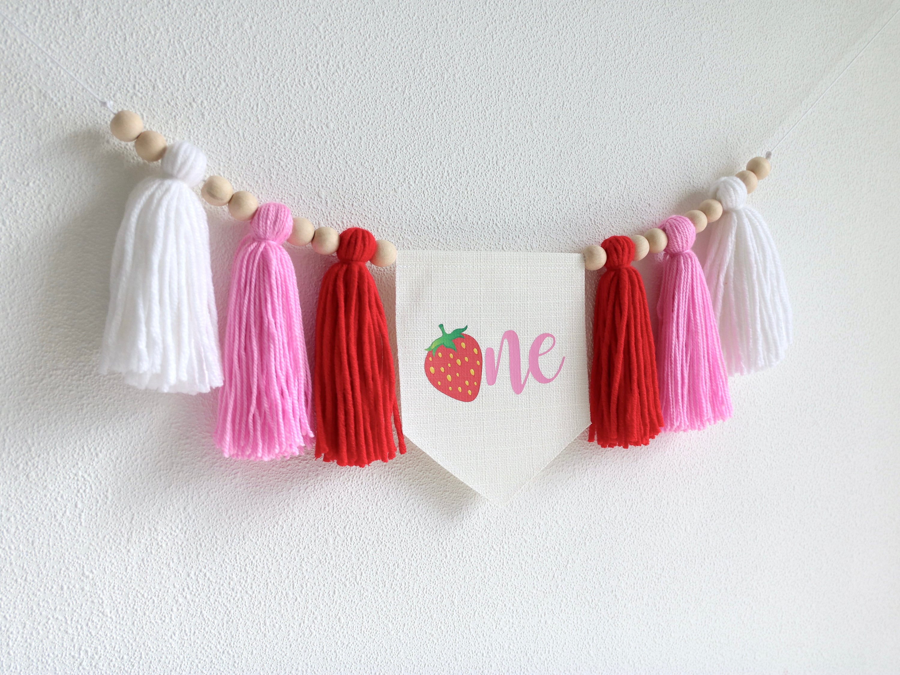 Sweet One High Chair Banner, Berry Sweet 1st Birthday, Cake Smash ...