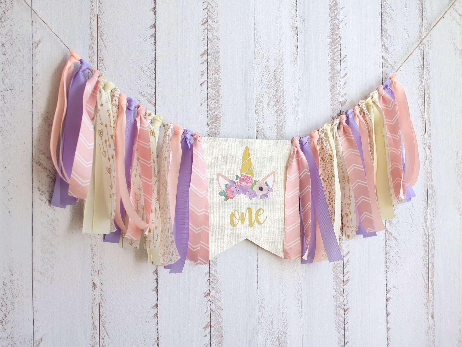 Unicorn High Chair Banner Pastel Unicorn Baby Shower Girls - Etsy
