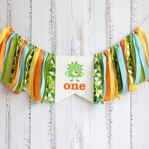 Little Monster High Chair Banner, Monsters Inc Birthday Decorations ...