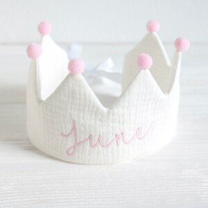 Personalized Name Birthday Crown, Girl's Birthday, Blush Pink Birthday ...