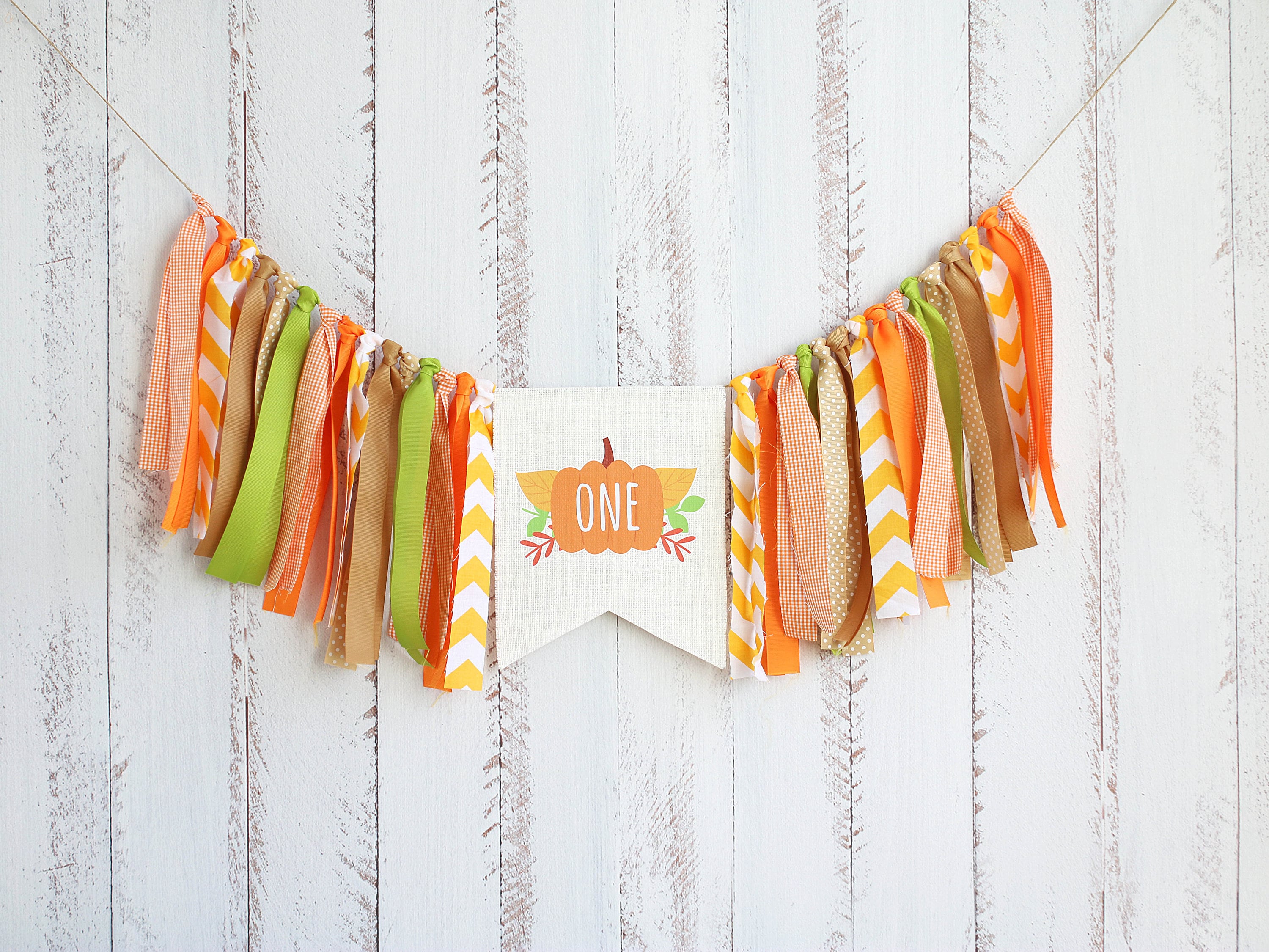 Highchair Pumpkin Banner 1st Pumpkin Birthday One High Chair | Etsy