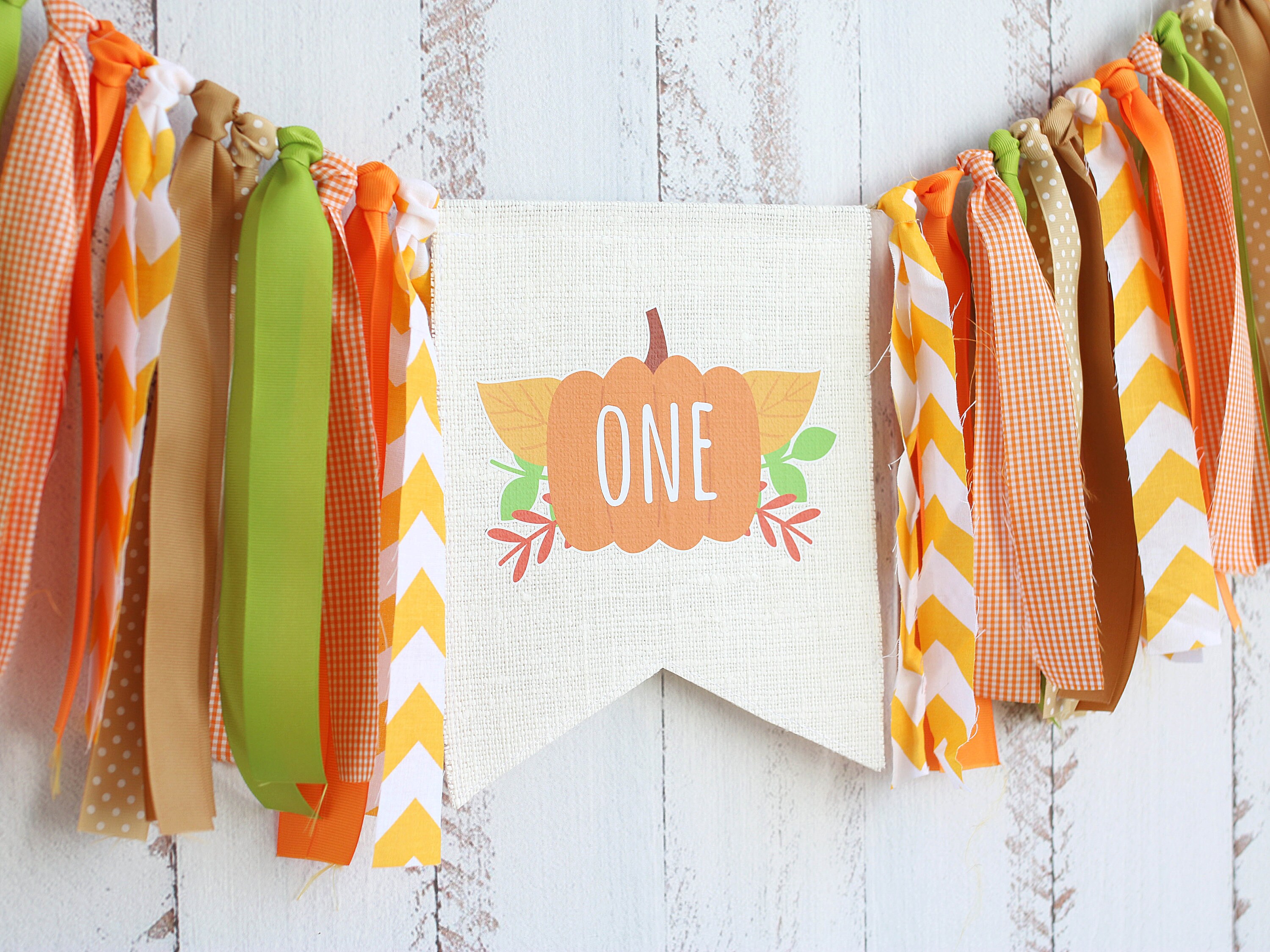 Highchair Pumpkin Banner 1st Pumpkin Birthday One High Chair | Etsy