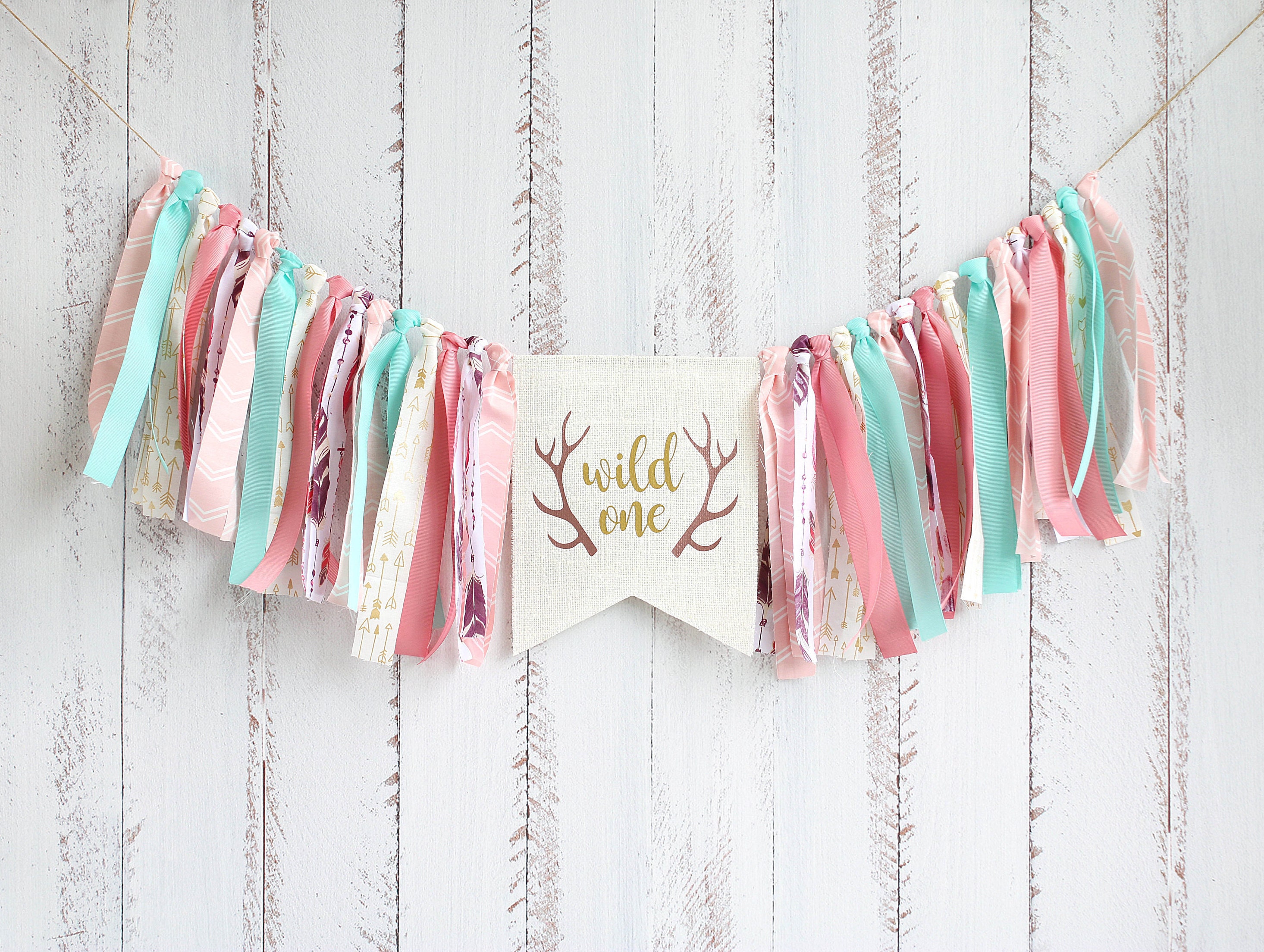 High chair banner girl boho high chair banner girl first | Etsy