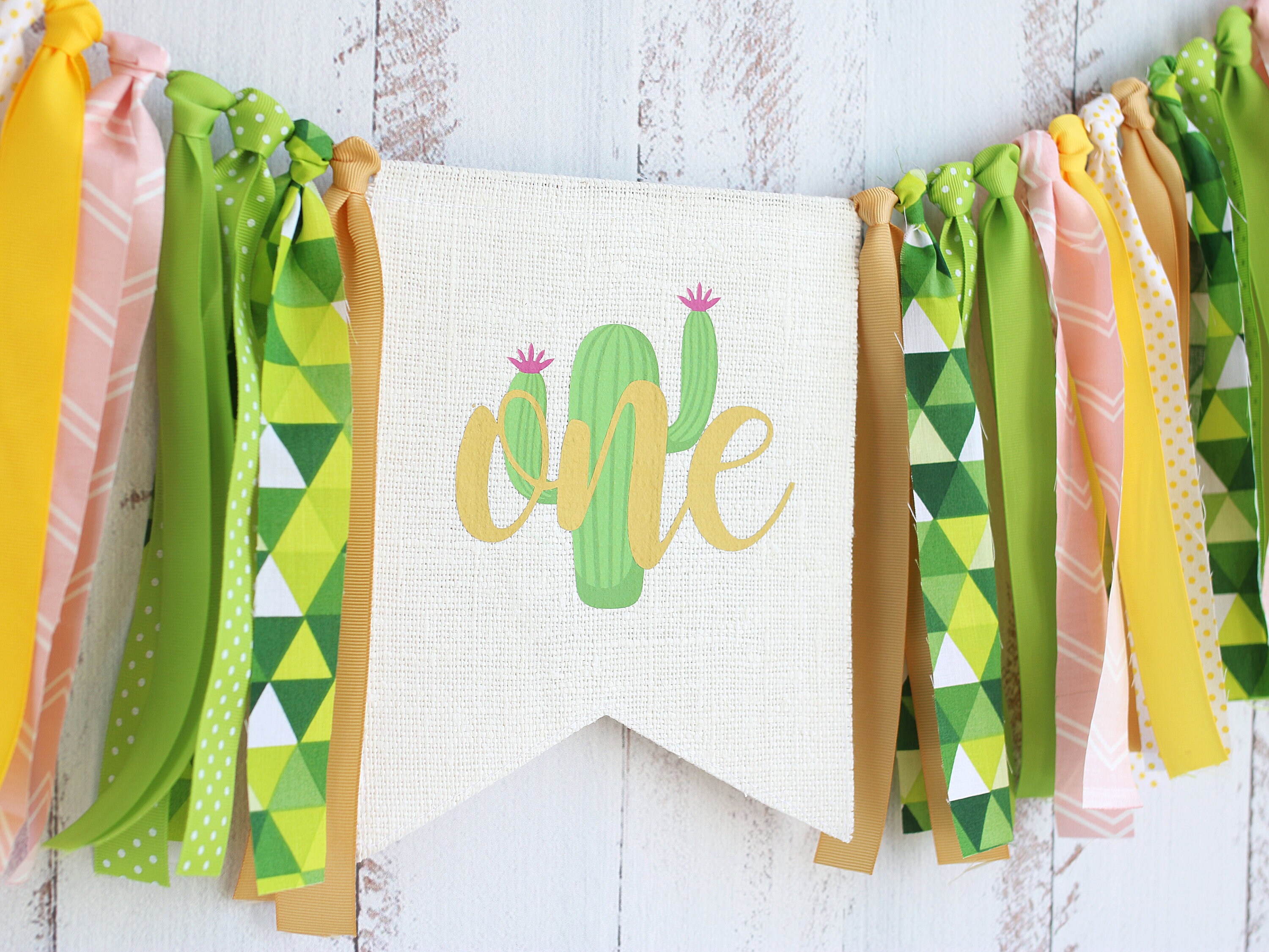 Cactus High Chair Banner Llama Fiesta BIRTHDAY Banner Fiesta - Etsy