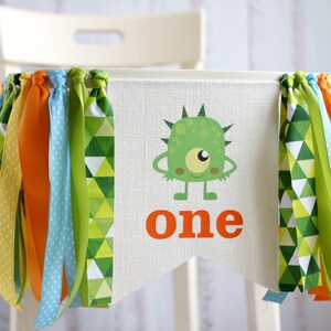 Little Monster High Chair Banner, Monsters Inc Birthday Decorations ...