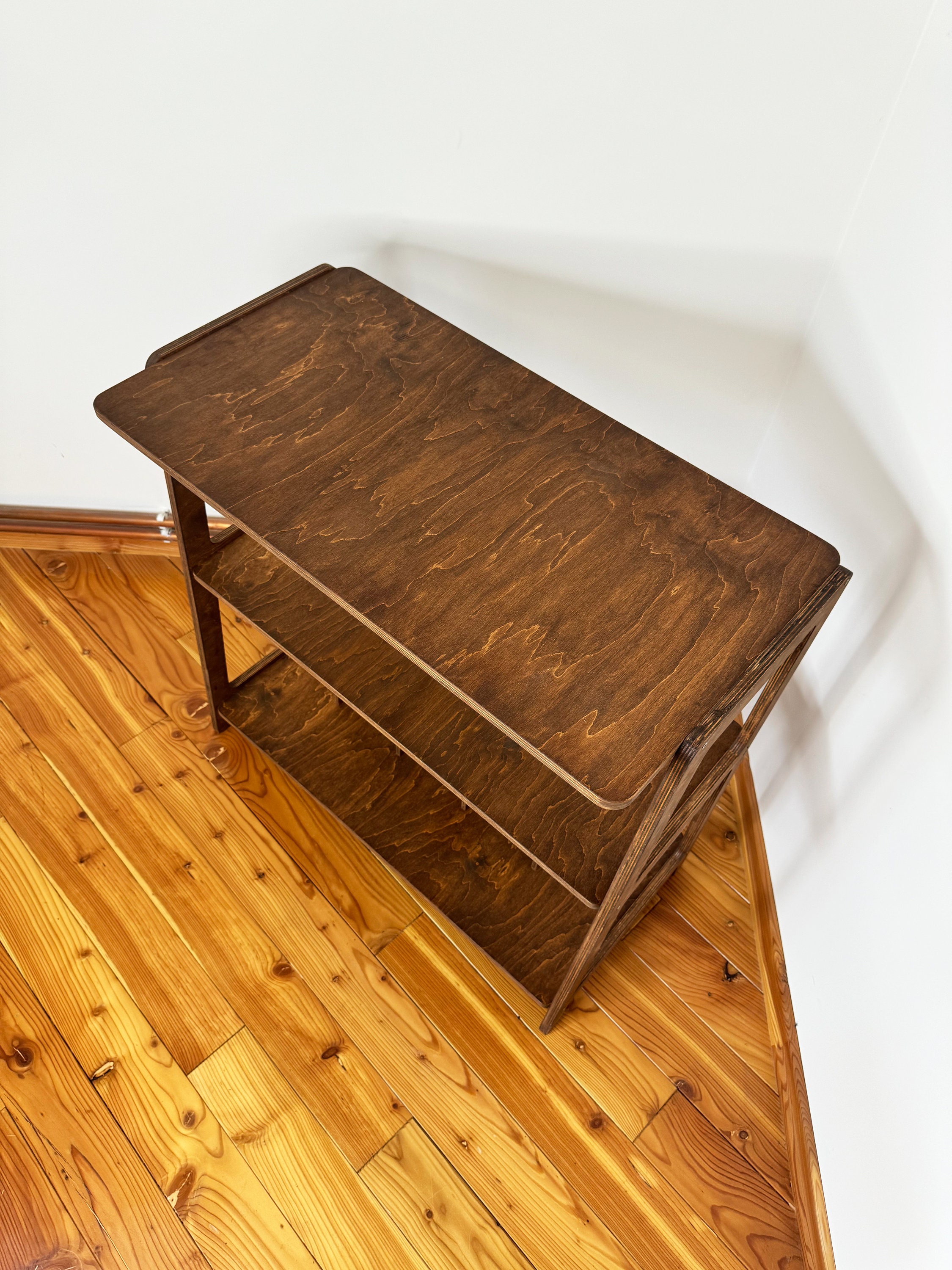Record Player Stand, Wooden Shelf for a Record Player - Etsy