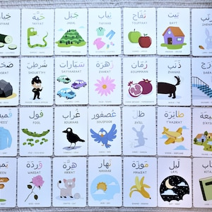 Arabic - Arabic Alphabet Flashcards - Arabic for Kids - Arabic ...