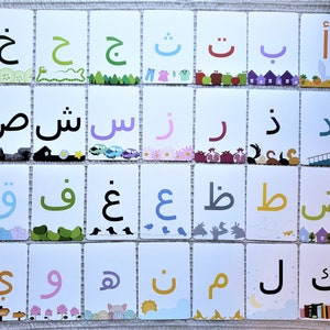 Arabic - Arabic Alphabet Flashcards - Arabic for Kids - Arabic ...
