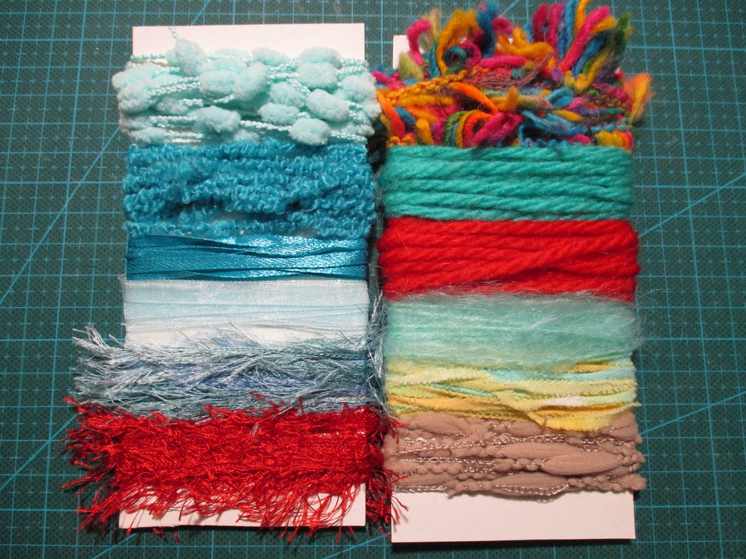Art Yarn Scraps Bundle 12x2 24 Meters, for Your Junk Journals Planners ...