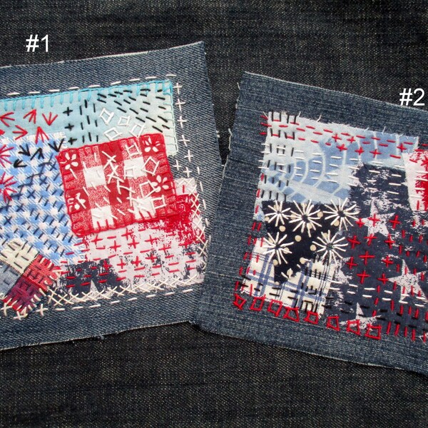 Sashiko Patch - Etsy