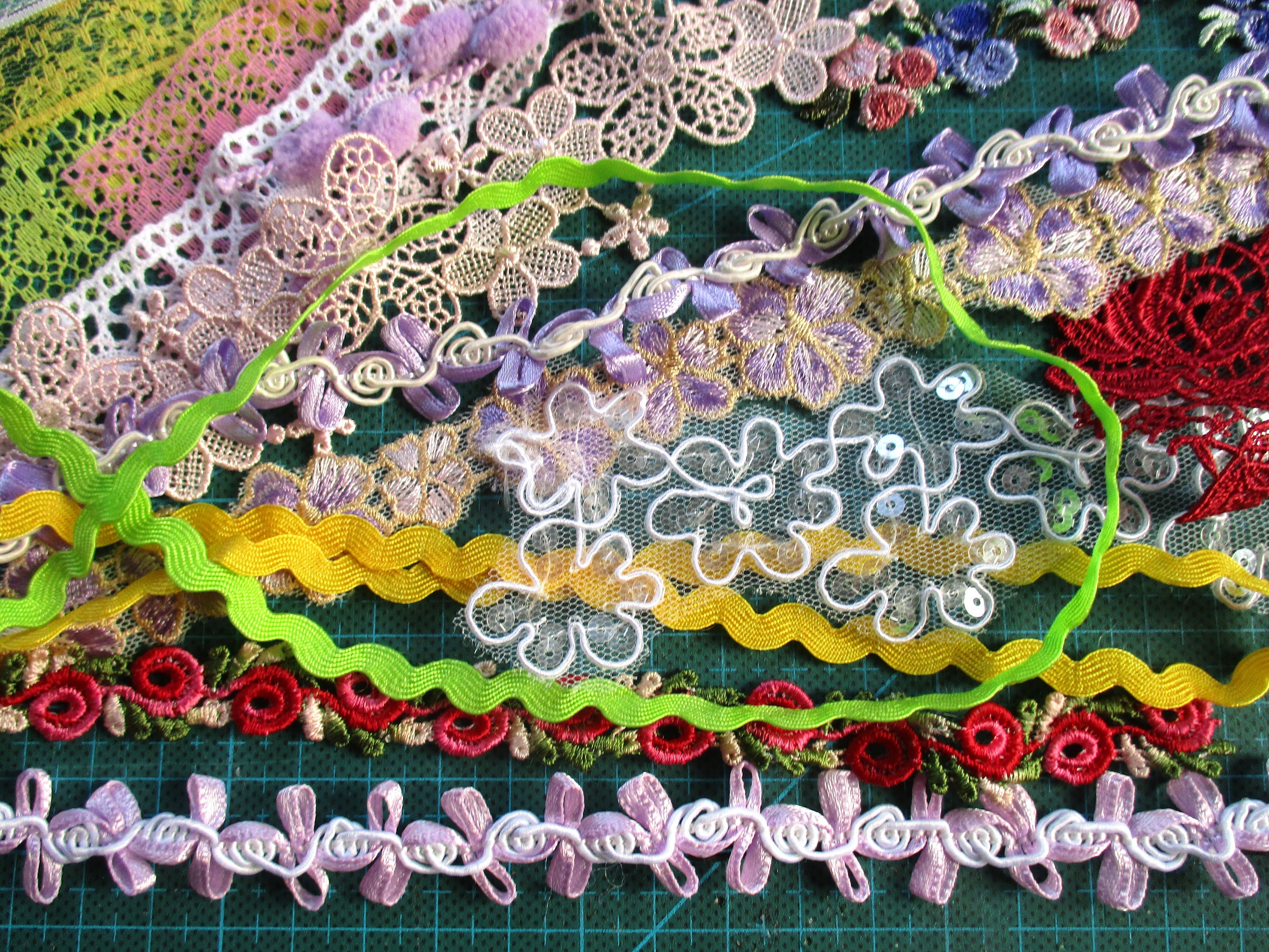 Lace Embellishment Pack Inspiration Kit Slow Sewing Kit DIY | Etsy