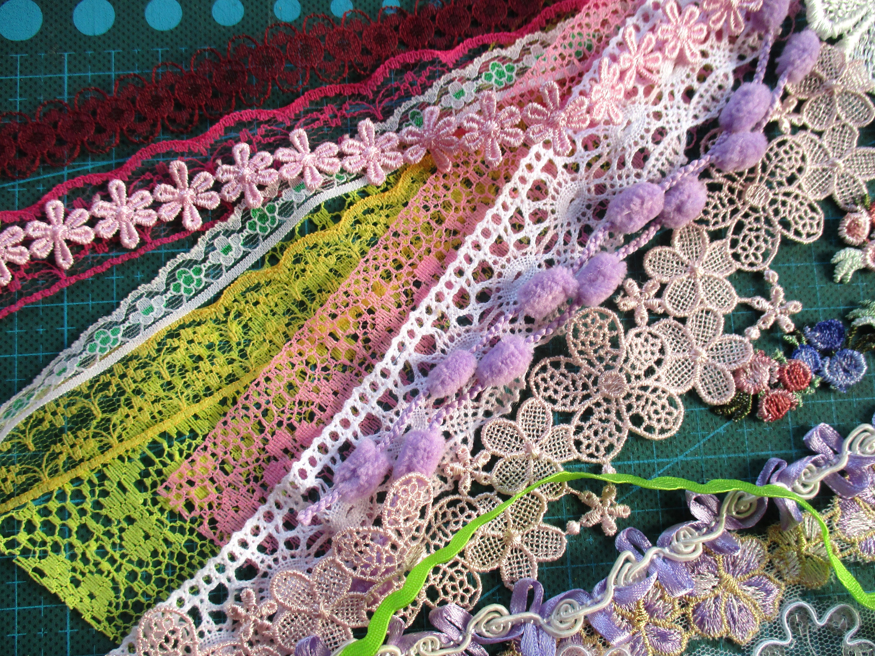 Lace Embellishment Pack Inspiration Kit Slow Sewing Kit DIY | Etsy