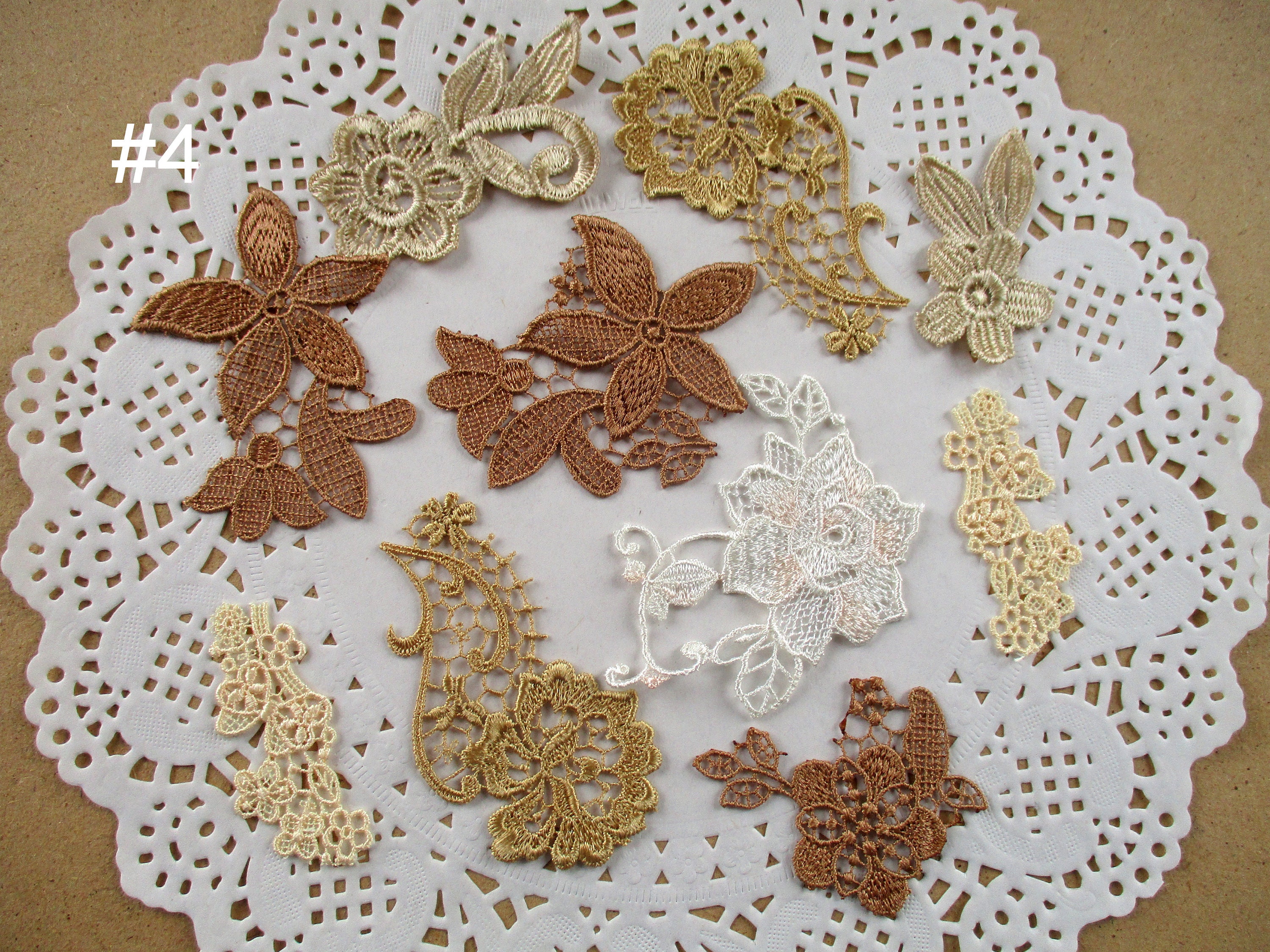 Crazy Quilt Lace Embellishment Kit Inspiration Lace Pack | Etsy