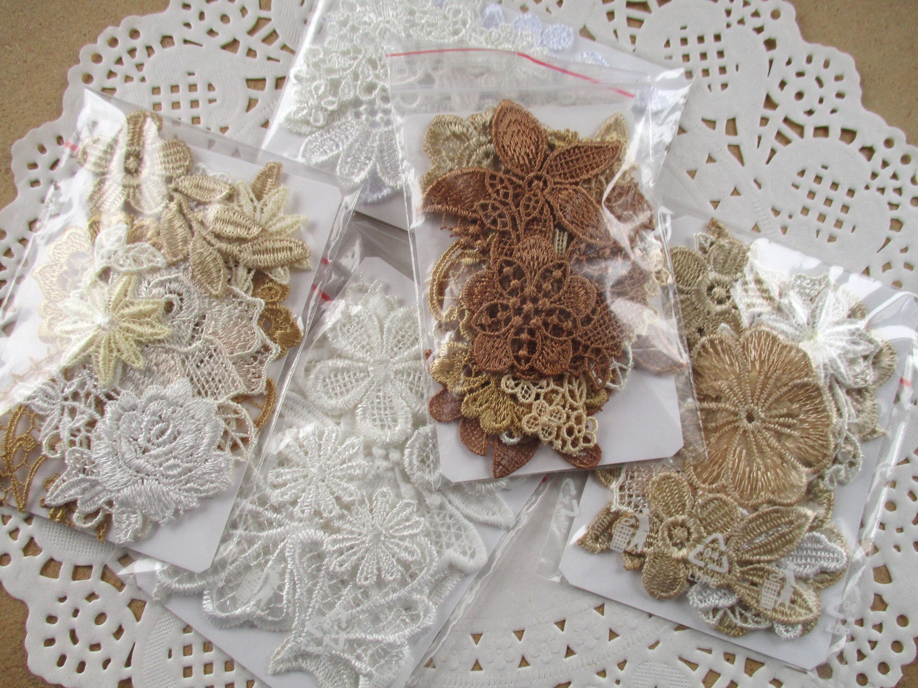 Crazy Quilt Lace Embellishment Kit Inspiration Lace Pack | Etsy