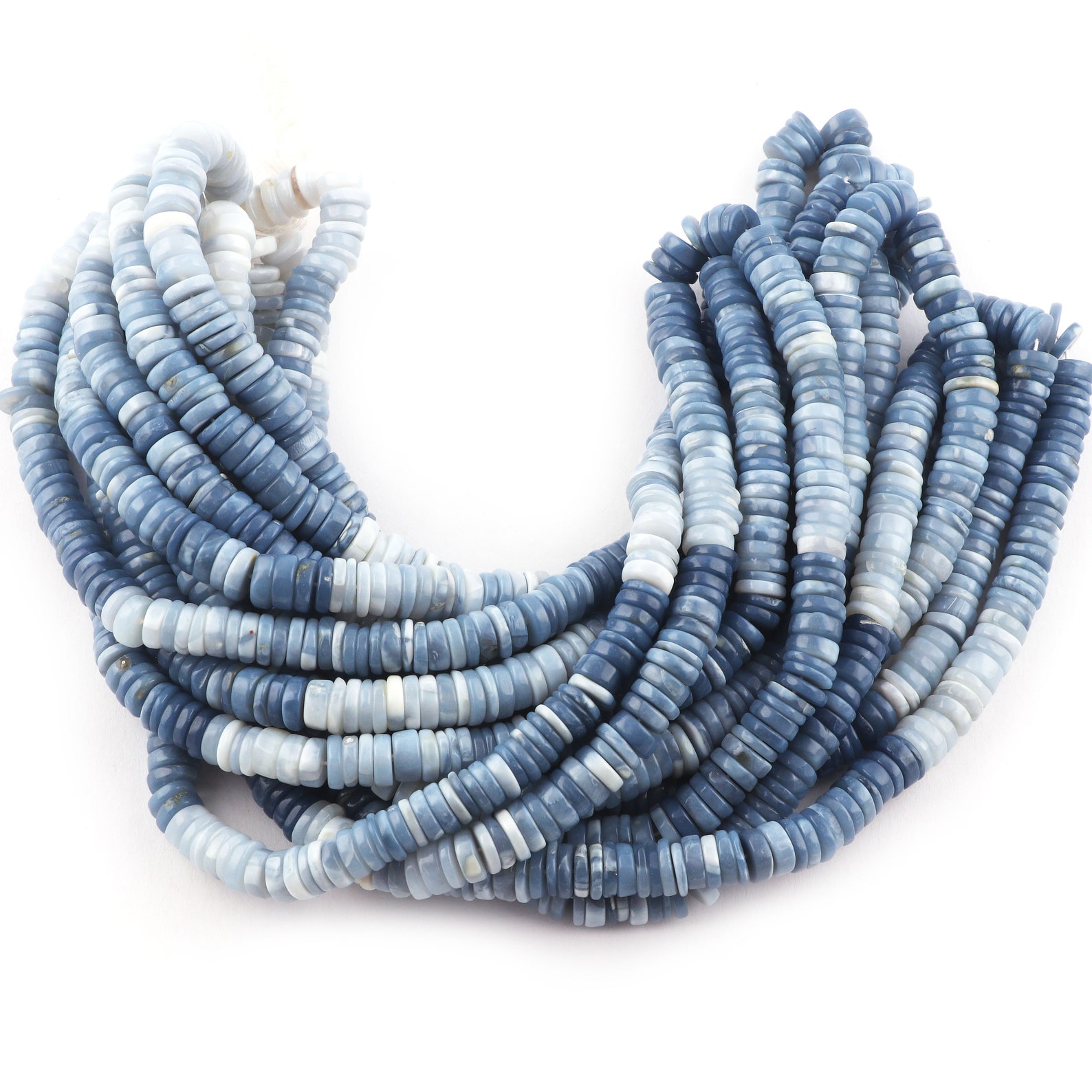 Bolder Opal Stone Smooth Heishi Tyre Beads AAA Quality - Etsy