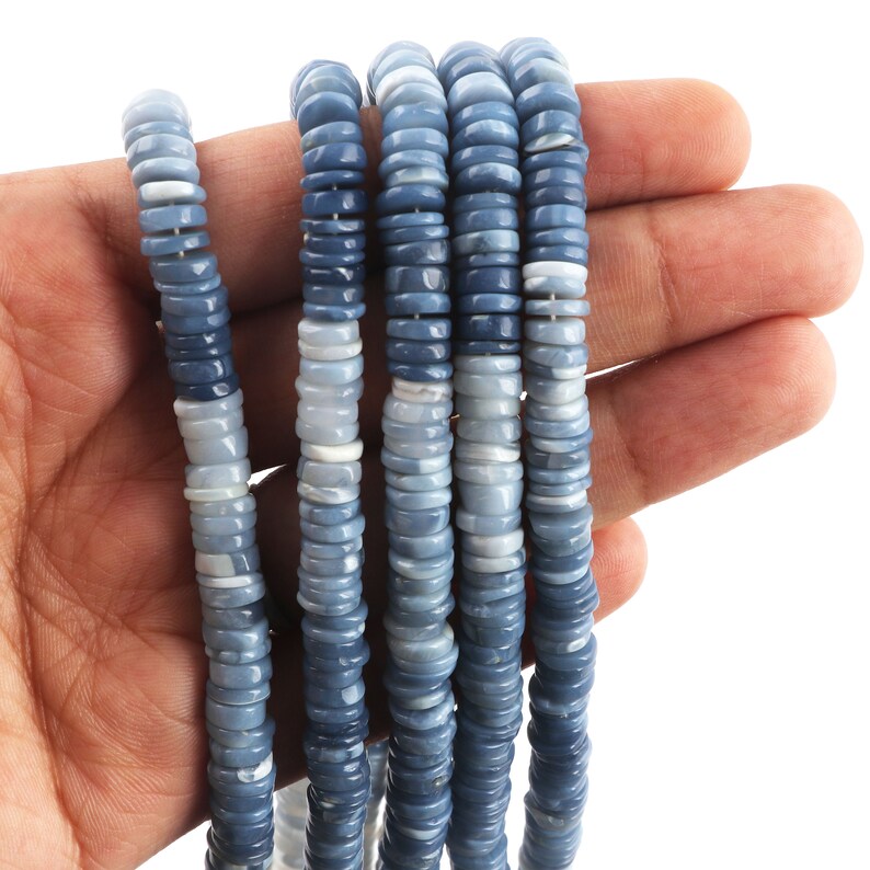 Bolder Opal Stone Smooth Heishi Tyre Beads AAA Quality - Etsy