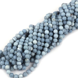 Natural Blue Oregon Opal Smooth Round Shape Beads ,7-8 Mm Beautiful ...