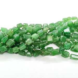 Green Strawberry Quartz Nugget Tumble Beads, Natural Quartz Tumble ...