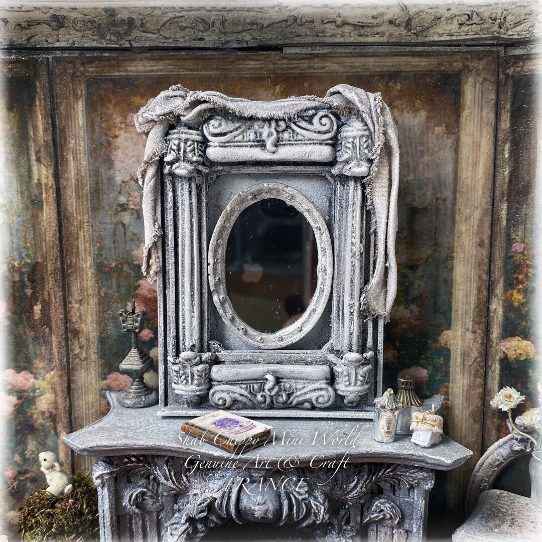 Southern June Large Baroque Frame With Loose Drape Housing a Mirror ...