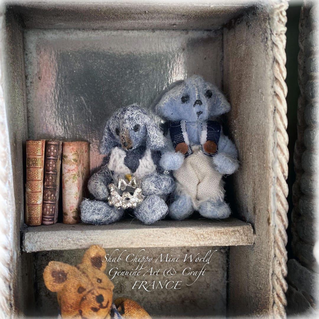 Angel Heart Roi Et Reine Articulés, Duo Figures à La Couronne Type Jouet Ancien Brocante Shabby ...