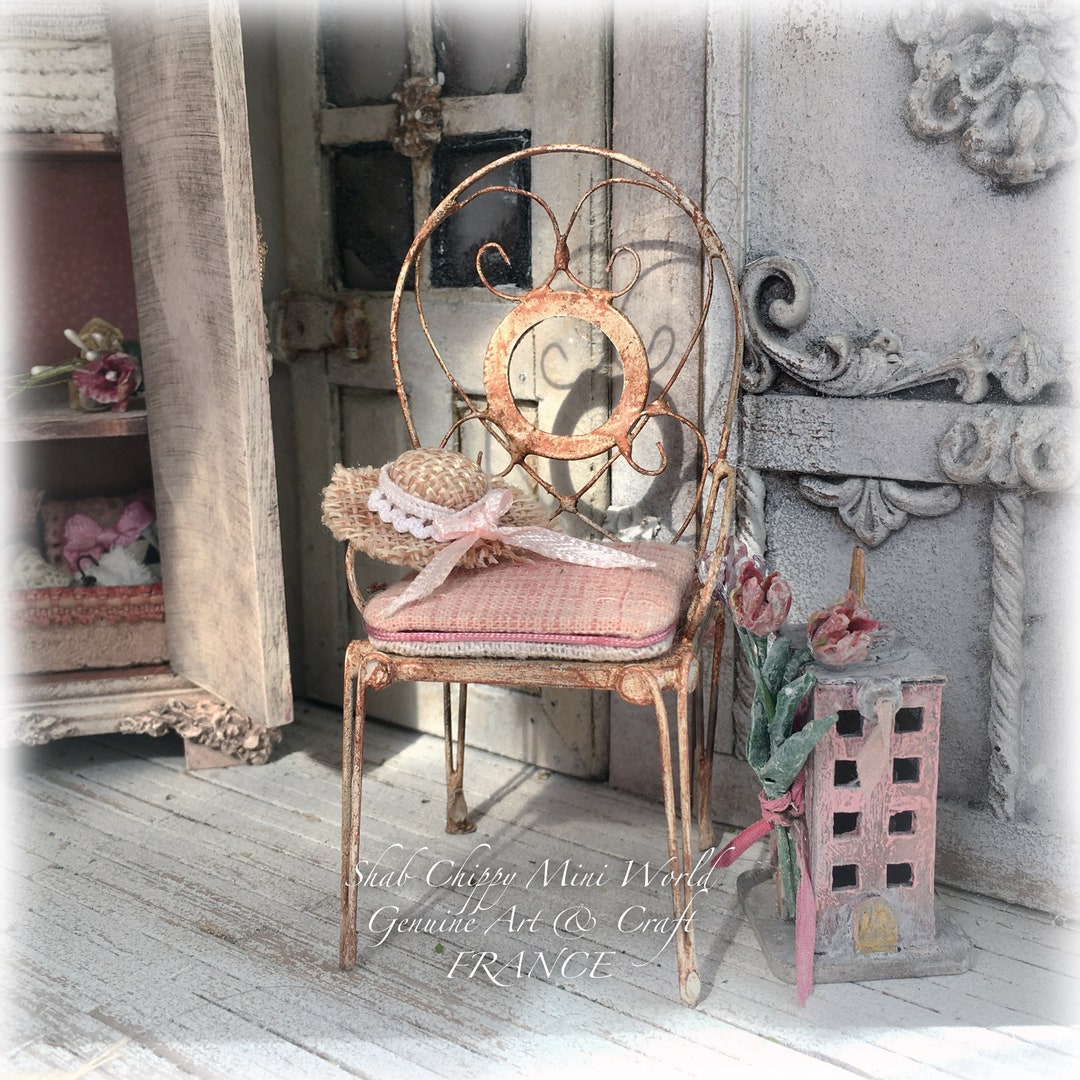 Cinderella's Patina Metal Chair With an Antique Rusty - Etsy