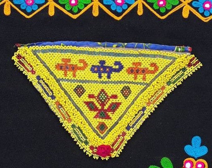 Afghan Kuchi Triangle Patch for Sew-on Bohemian and Denim Jacket Patch ...