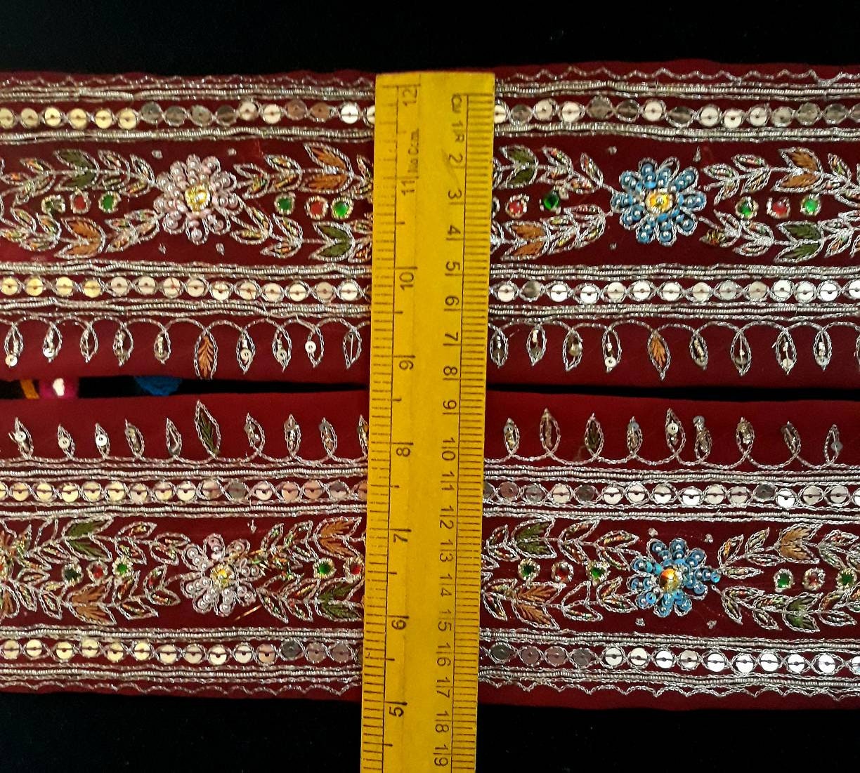 Vintage Indian Sari Border Decorative Trim by the Yard | Etsy