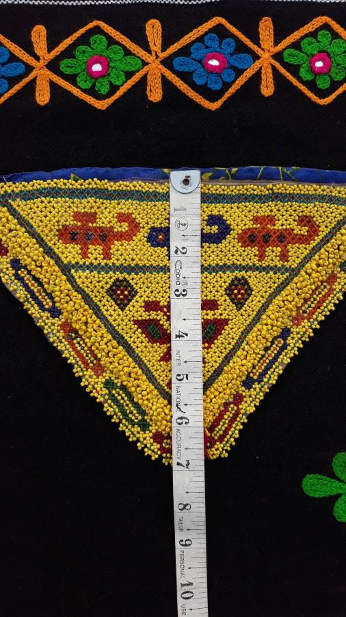 Afghan Kuchi triangle patch for sew-on bohemian and Denim | Etsy