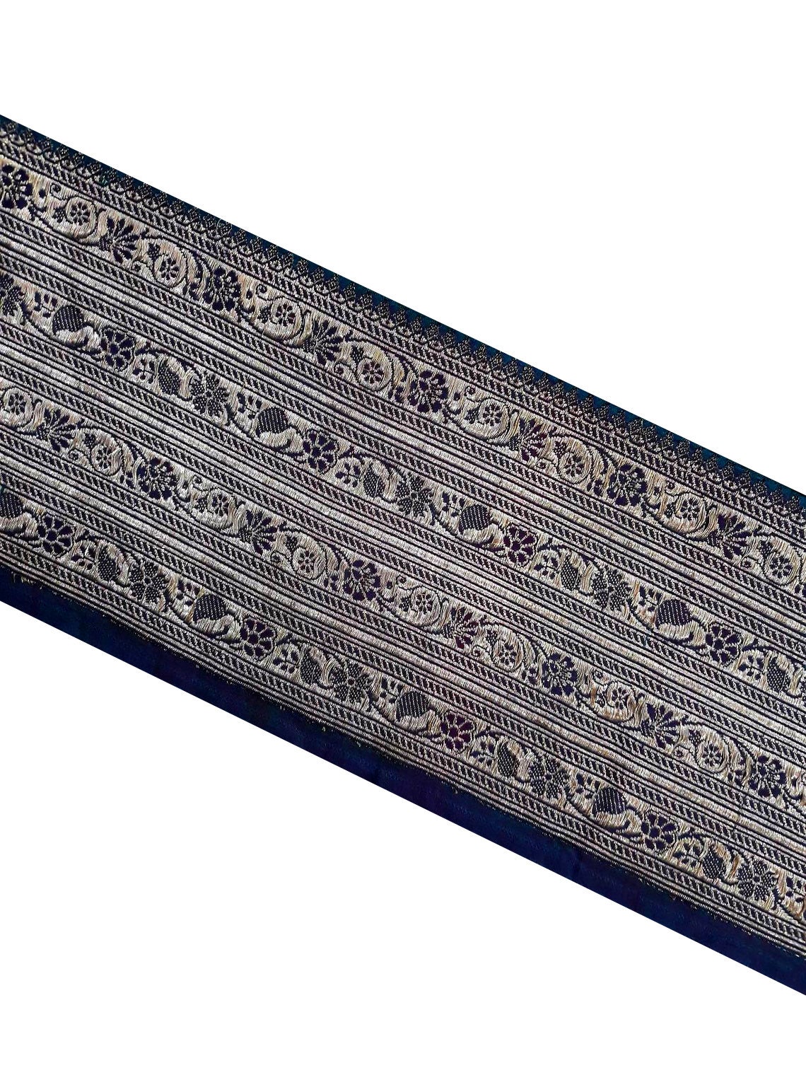 Vintage Banarasi Brocade Saree Border, Brocade Trim Craft Ribbon ...