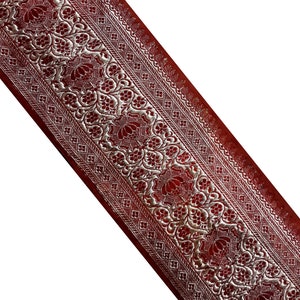 Vintage Banarasi Brocade Saree Border, Brocade Trim Craft Ribbon ...