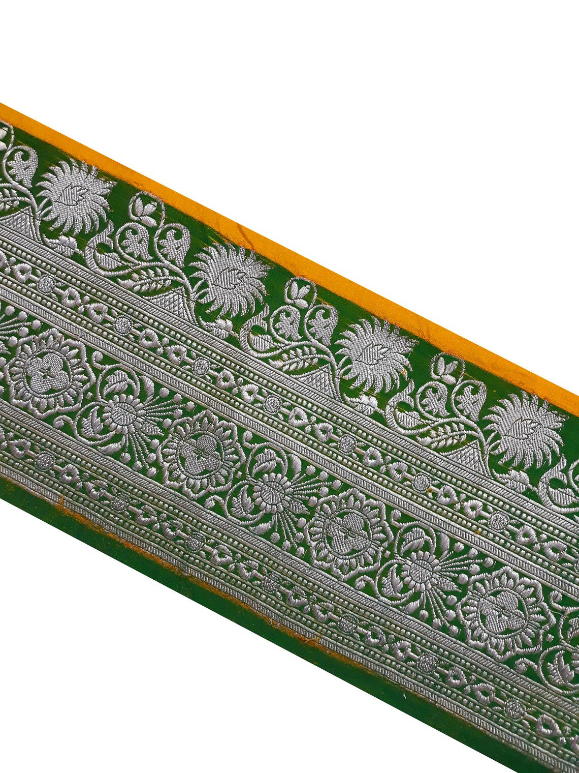 Vintage Embroidered Sari Border, Used Sewing Patchwork Fabric Trim ...