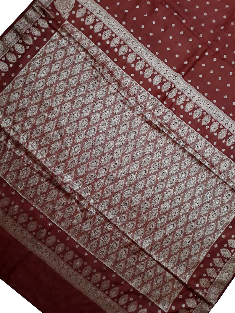 Vintage Indian Pure Tussar Silk Sari Woven Saree Tossor Saree Tushar ...