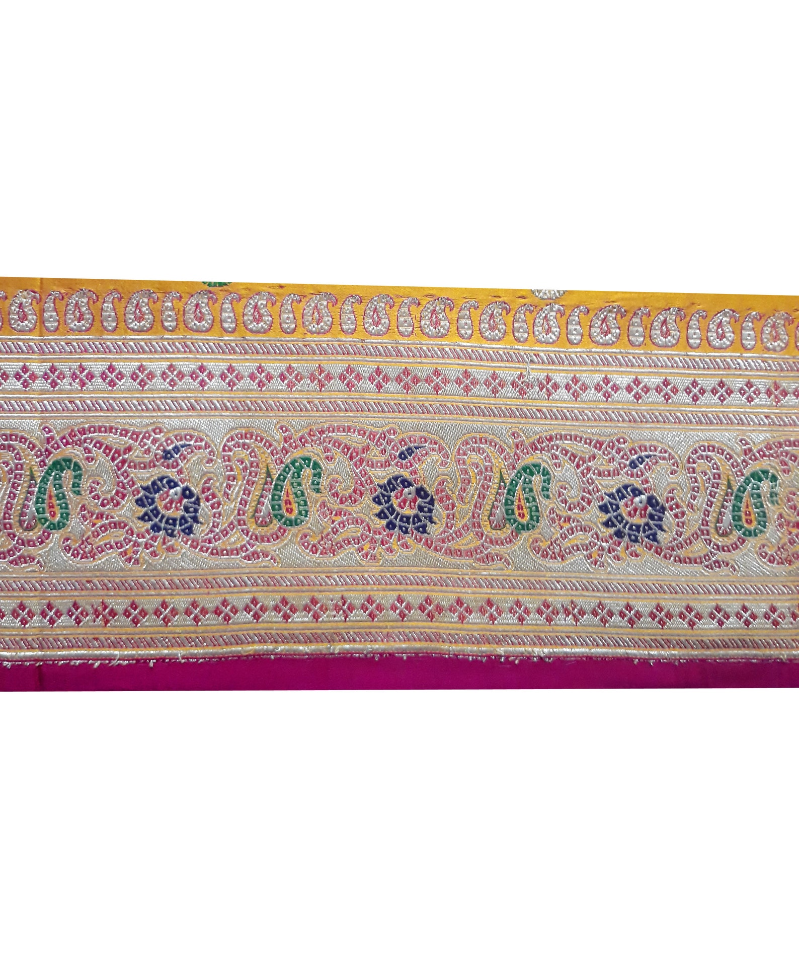 Vintage Banarasi Brocade Saree Border Brocade Trim Craft - Etsy