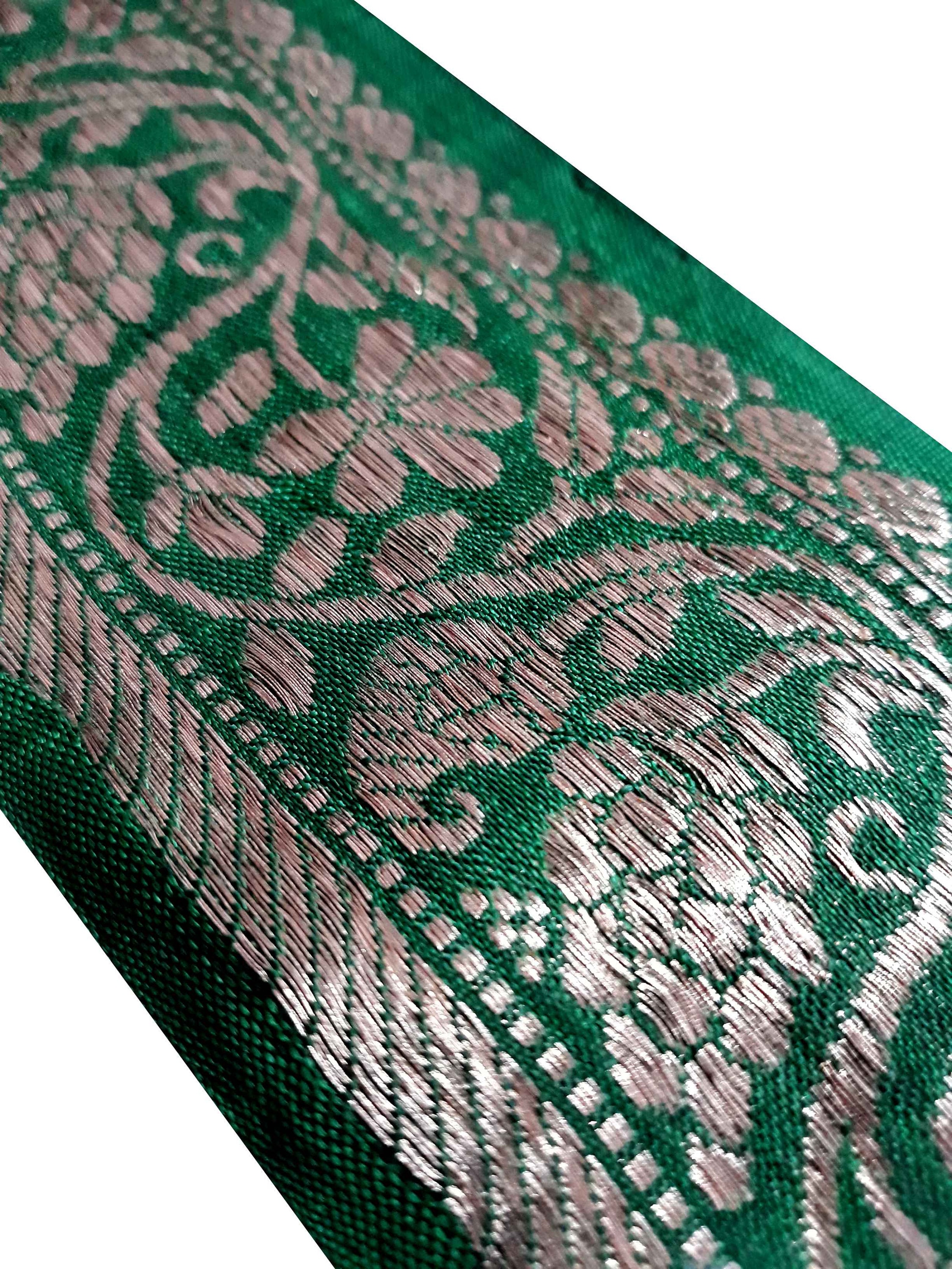 Vintage Banarasi Brocade Saree Border Brocade Trim Craft - Etsy