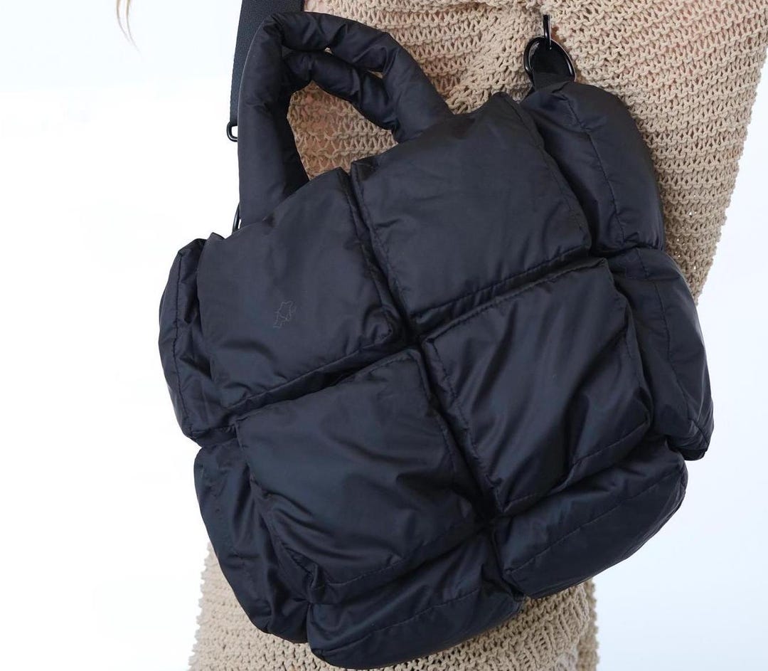 Oversize Puffy Laptop Bag - Large Puffer Tote Bag for Cozy Style ...