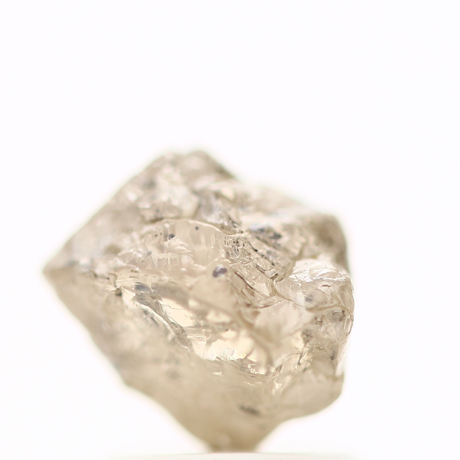 1.98 Ct Raw Canadian Diamond, Icy Yellowish Grey Uncut Diamond - Etsy
