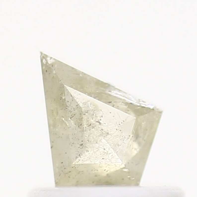 0.35 Ct Icy White Kite Cut Diamond: Translucent Galaxy Rose Cut - Etsy
