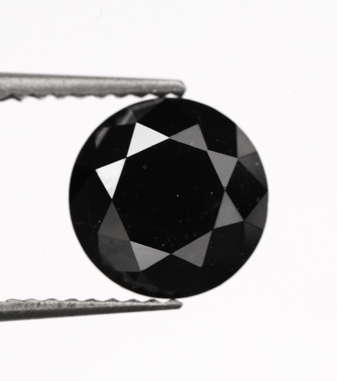 2.74 Ct Natural Black Round Brilliant Cut Loose Diamond Fancy Round Cut ...