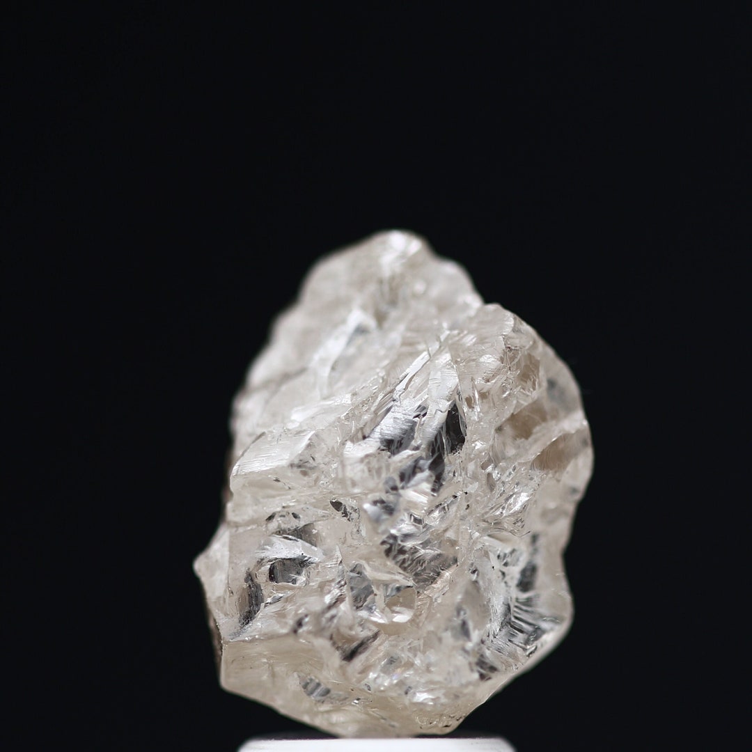 3.10 Ct Natural Icy White Rough Uncut Grey Diamond Crystal Raw ...